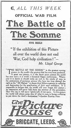 The Battle of the Somme: "Have you seen the Big Push films?" - On History